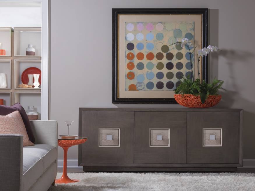 Gray Brown - 2025-908 | Mercury Large Media Console | Signature