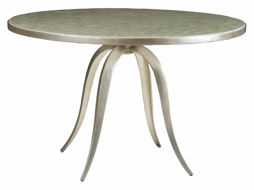 Champagne - 2155-870C | Capiz Round Dining Table | Signature Designs|