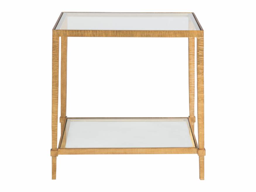 Gold Leaf - 2233-953-48 | Claret Rectangular End Table | Metal