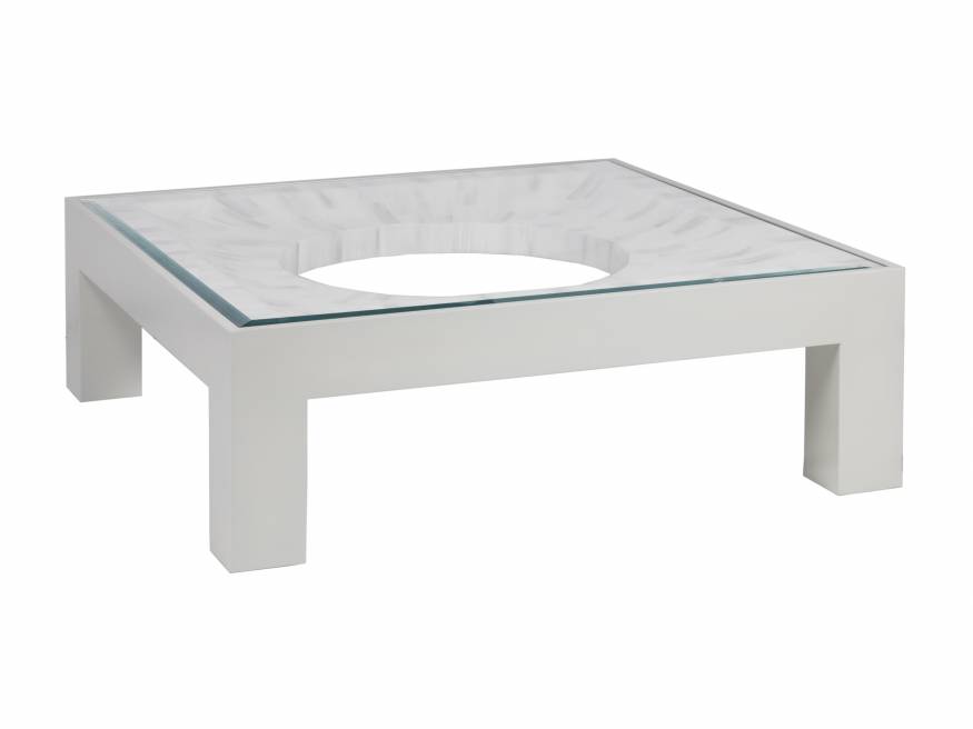 White - 2267-947 | Elation White Square Cocktail Table | Signature