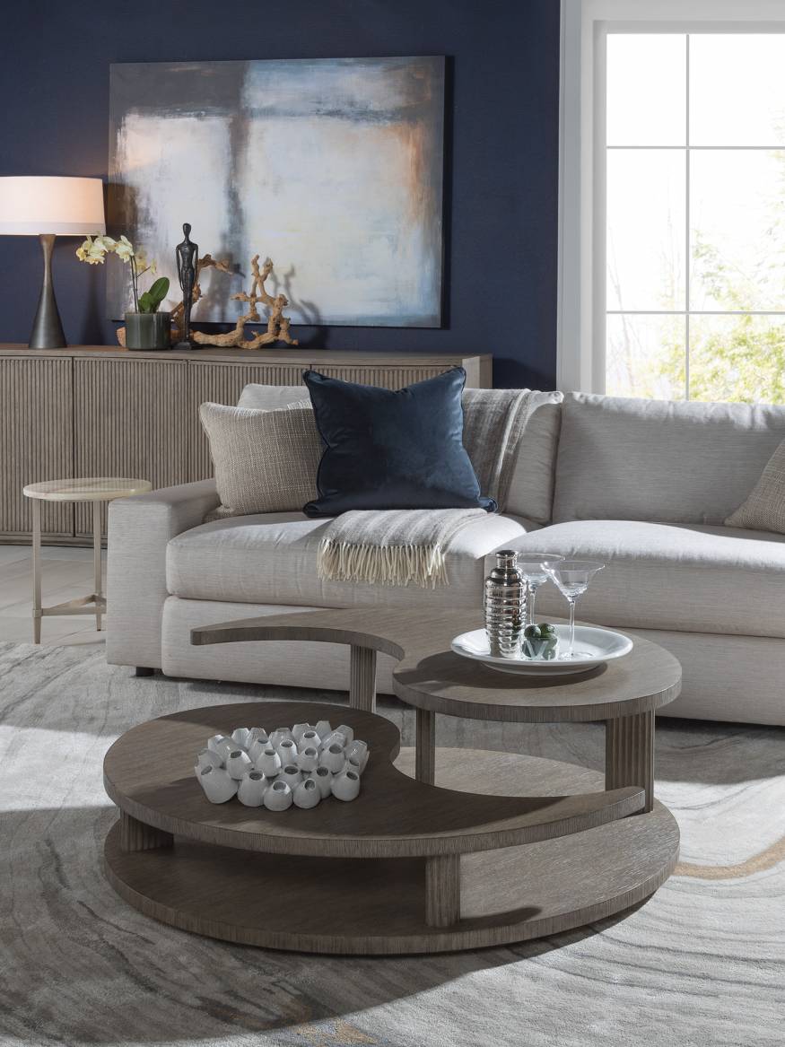 Yin Yang Round Cocktail Table