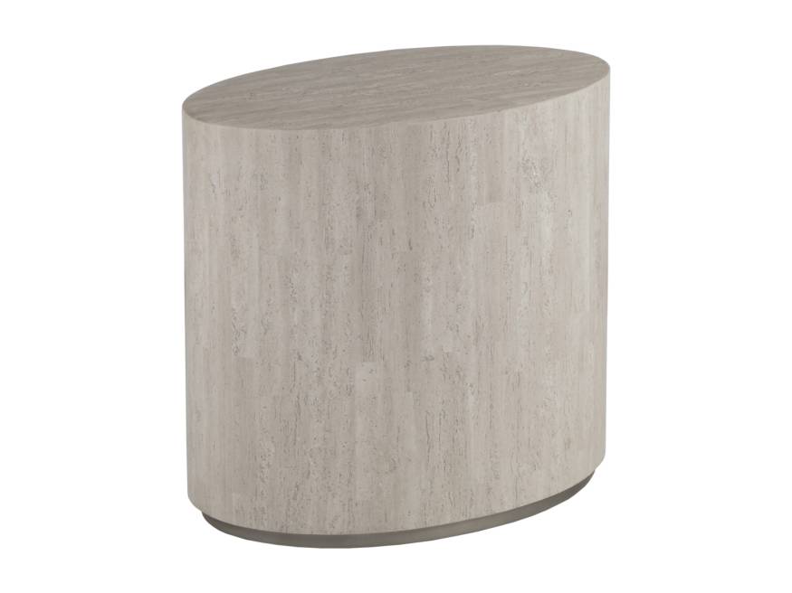 Creamy White - 2317-957 | Cassio Oval Side Table | Signature Designs|
