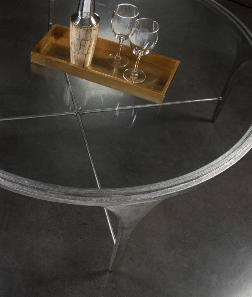 Silver Leaf - 2360-943 | Porto Silver Round Cocktail Table