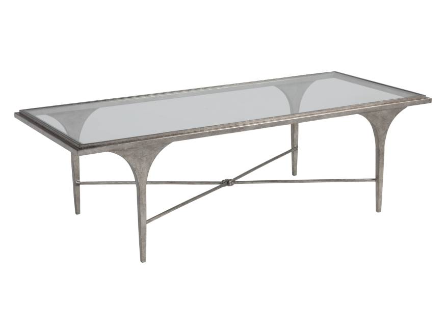 Silver Leaf - 2360-945 | Porto Silver Rectangular Cocktail Table