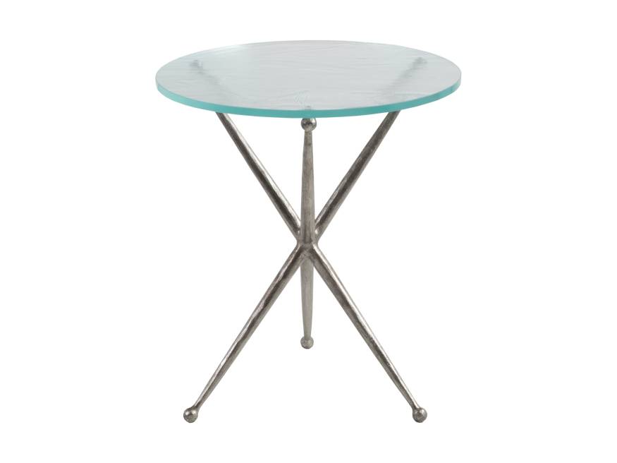 Marcus Silver Round End Table