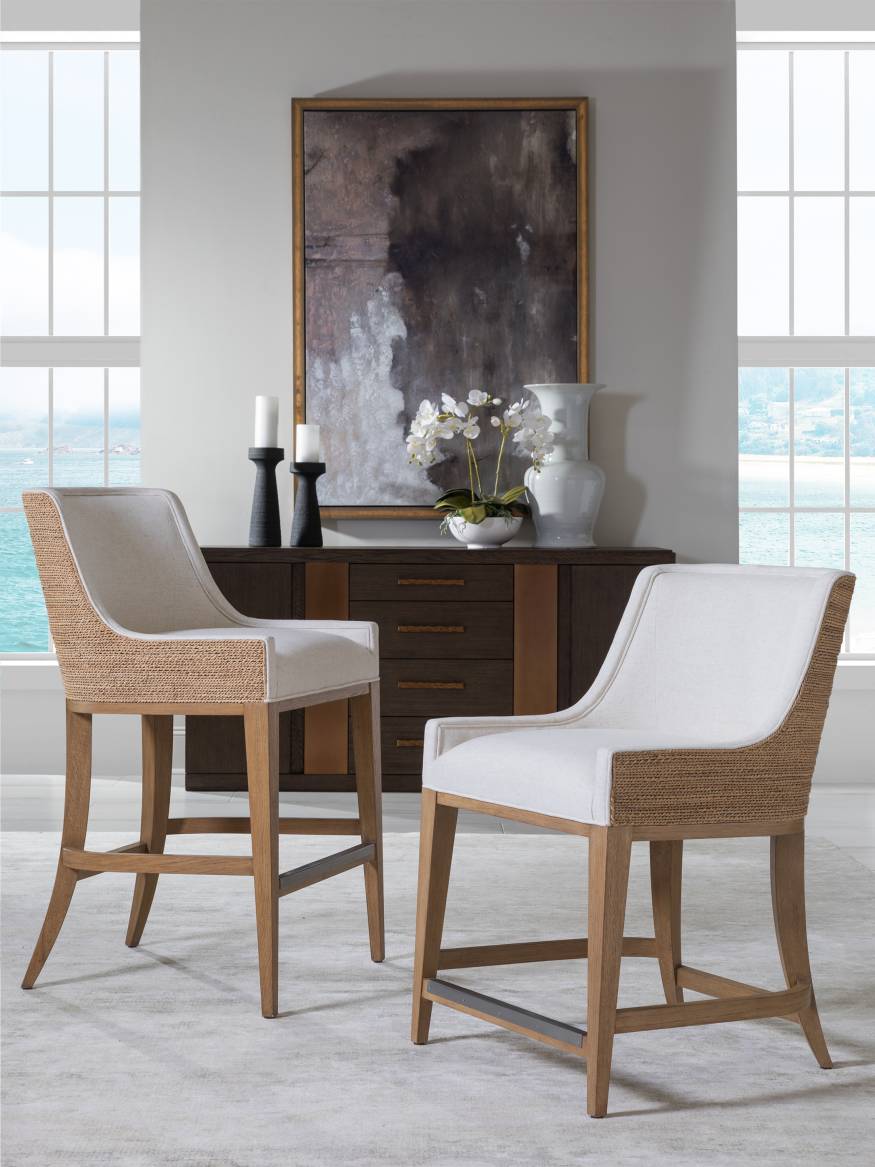 2370-898 | Simpatico Woven Back Bar Stool | Simpatico| Artistica Home