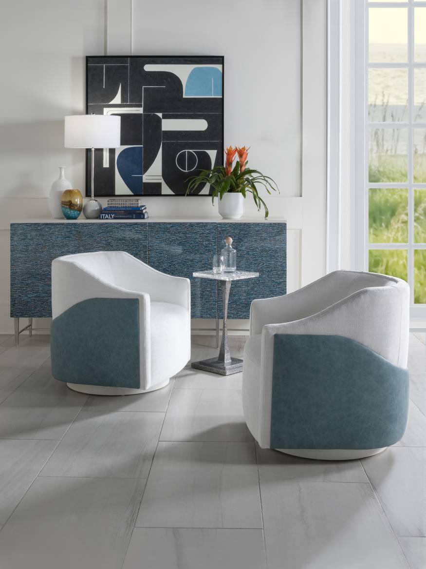 0000 No Finish - 2633-11SW | Raquel Swivel Chair | Artistica